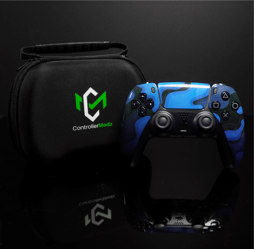 Blue Camo Playstation 5 Controller Modz Custom Modded Controller
